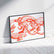 Gecko Ouroboros Poster red – Printoyou